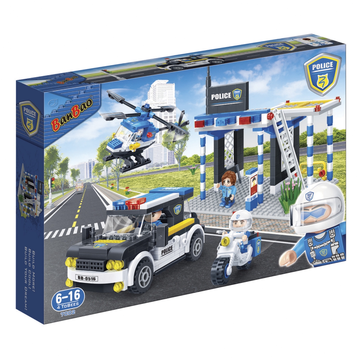 Banbao POLICE Polizeigarage (522) LEM7002 | hobbytime.ch