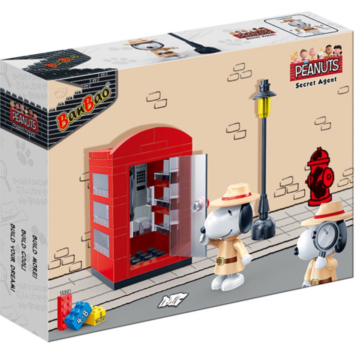 Banbao SNOOPY Secret Agent Phone Booth (62) LEM7528 | HobbyTime.ch